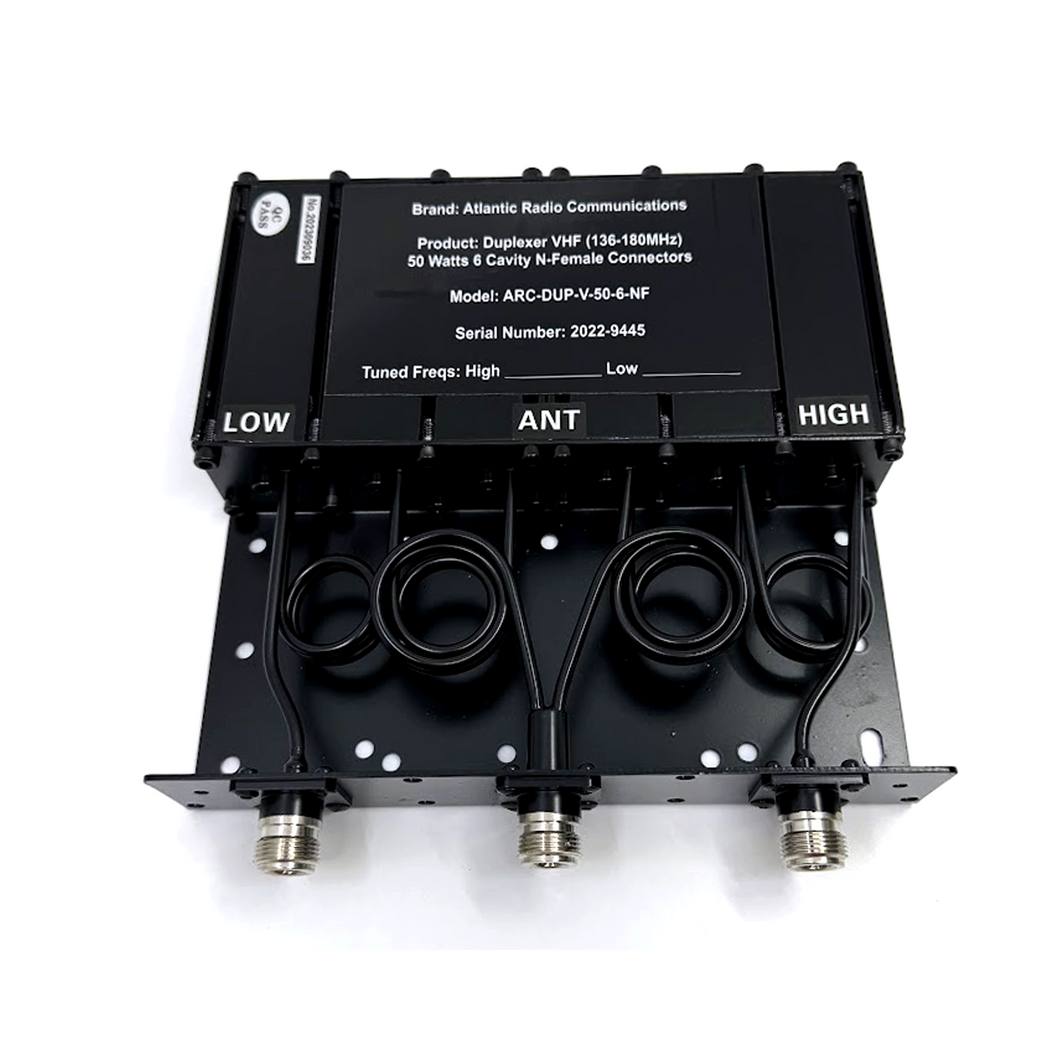 Atlantic Radio Duplexer - 50 Watt - 6 Cavity - VHF (136-180MHz)